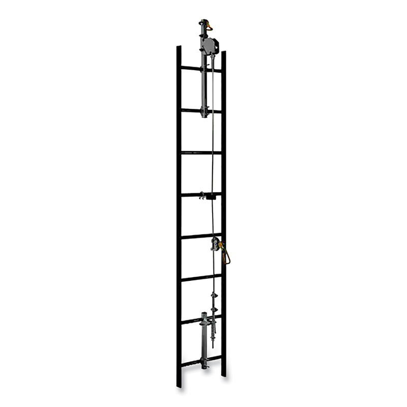 Lad-Saf™ Cable Vertical Safety System, Galvanized Steel, 100 ft, 1 x 7 ...