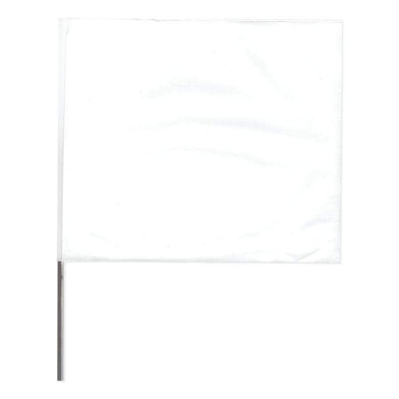 Stake Flags 4 in x 5 in 24 in Height White | GT Safety Products, Inc.