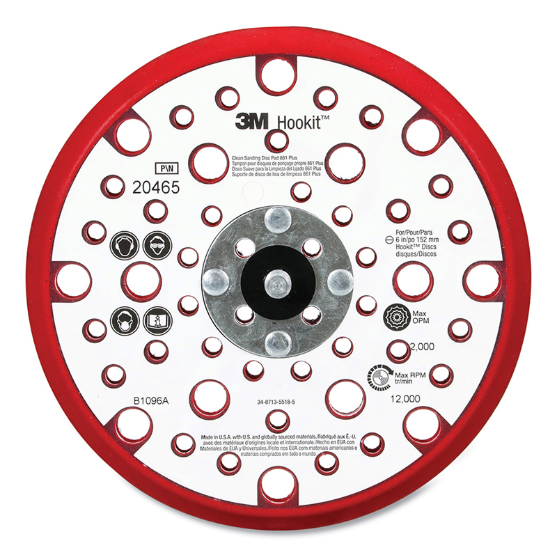 Xtract™ Low Profile Back-up Pad 6 in dia Firm | GT Safety Products, Inc.