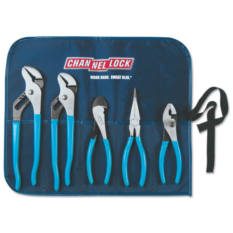 Tool Roll -3 Flat Jaw High Carbon Steel 5 Piece Plier Kit | GT Safety ...