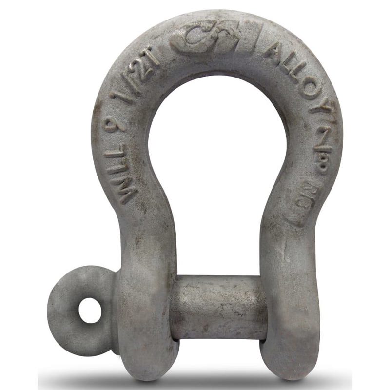 Screw Pin Anchor Shackles 1/4 in Bail Size .75 Ton Galvanized | GT ...