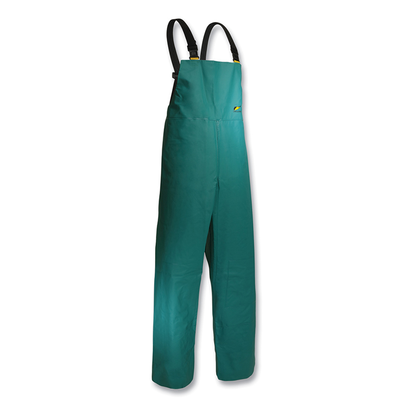 Chemtex Bib Overalls PVC Green Large | GT Safety Products, Inc.