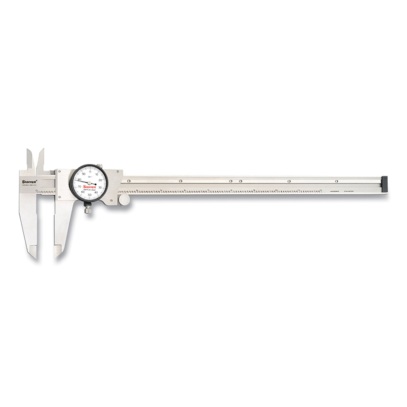 120 Series Dial Caliper 0 to 12 in Stainless Steel Tip White Display ...