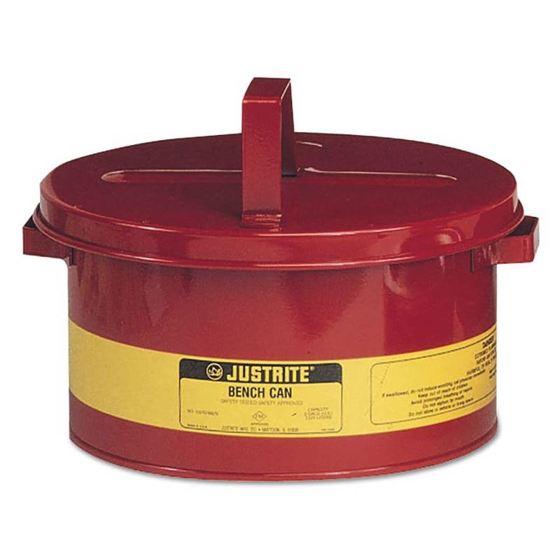 Bench Cans Hazardous Liquid Cleaning Can 3 gal Red | GT Safety Products ...