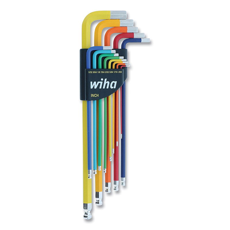 Color Coded Inch Hex L-Key Set Ball End Multiple Sizes | GT Safety Products, Inc.
