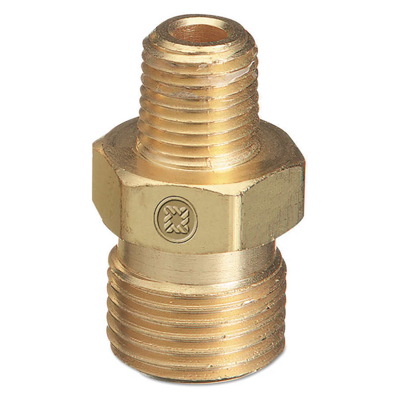 Male NPT Outlet Adaptor for Manifold Pipeline Brass Carbon Dioxide 1/4 ...