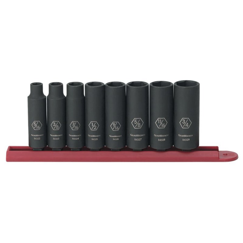 9 Piece Deep Impact Socket Set 1/2 in 6 Point | GT Safety Products, Inc.